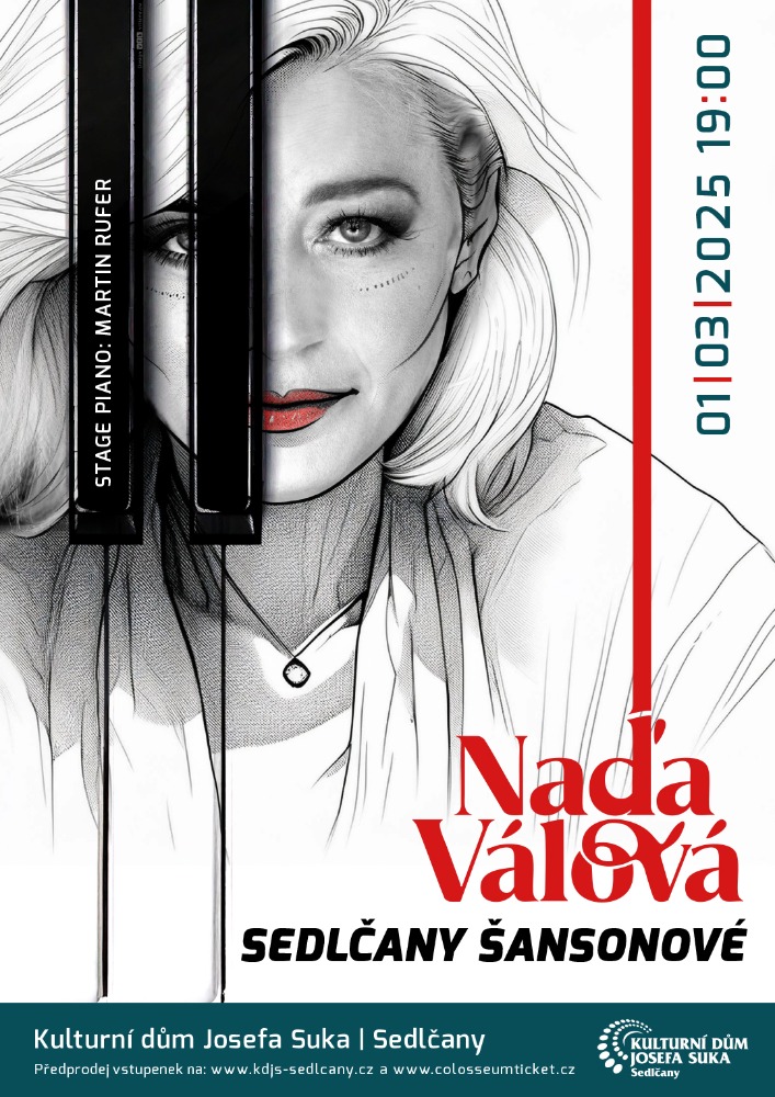 NAĎA VÁLOVÁ - SEDLČANY ŠANSONOVÉ | Kulturní dům Josefa Suka
